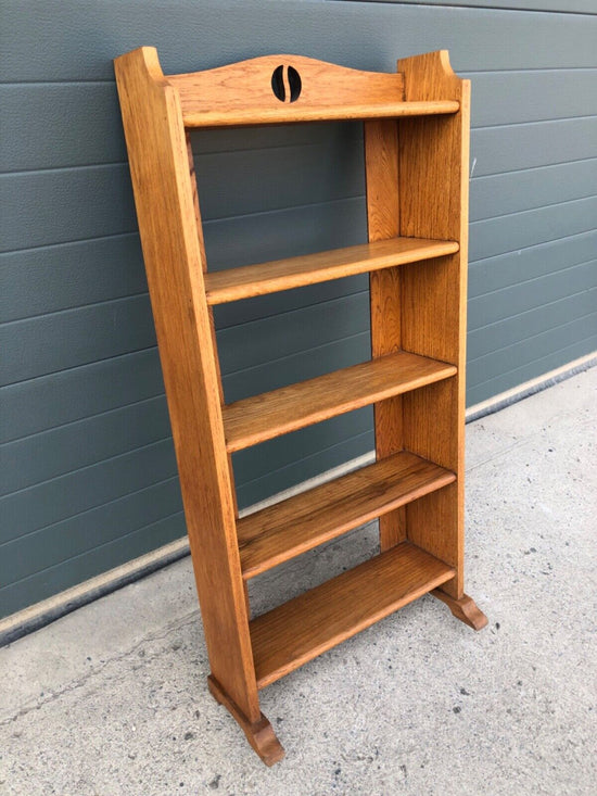 000835....Handsome Arts And Crafts Oak Bookcase / Oak Bookshelves ( so ...