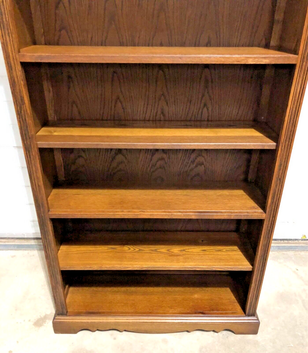 000854....Handsome Carved Oak Bookcase / Old Charm Bookcase ( sold ...