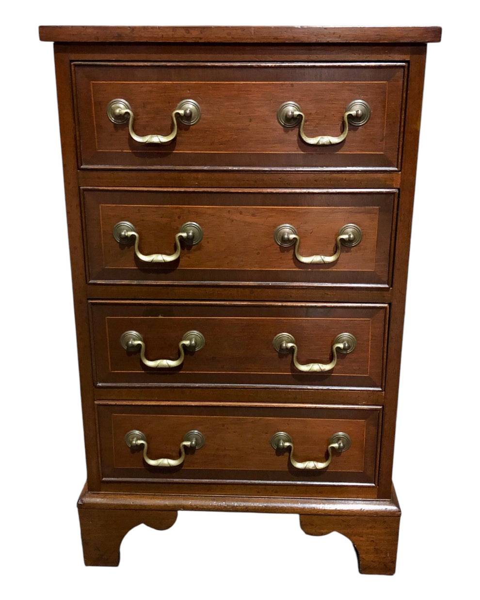 000651....Handsome Vintage Mahogany Bedside Chest / Bedside Table ...