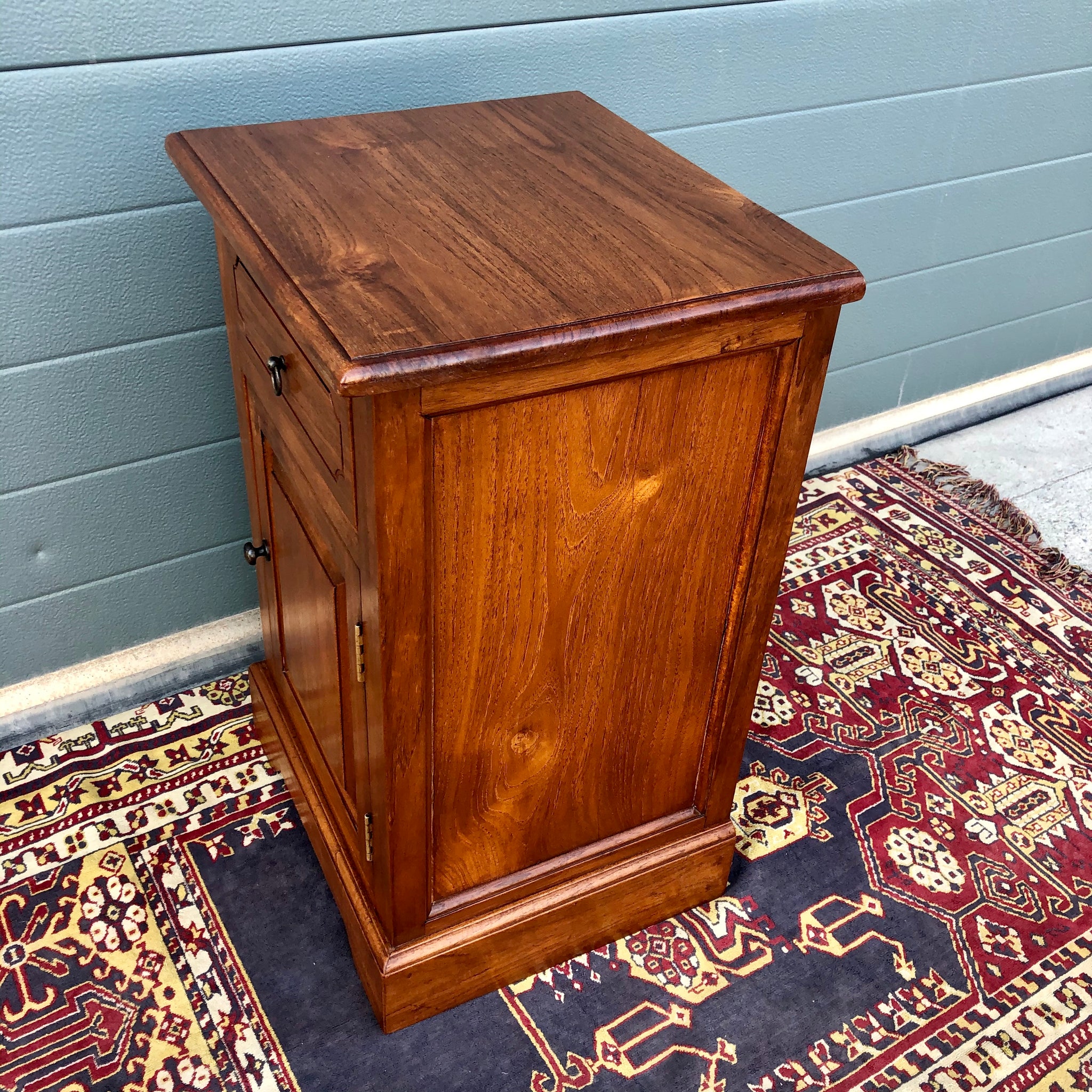 A Pair Of Solid Teak Vintage Bedside Cabinets / Vintage Bedside Tables ...