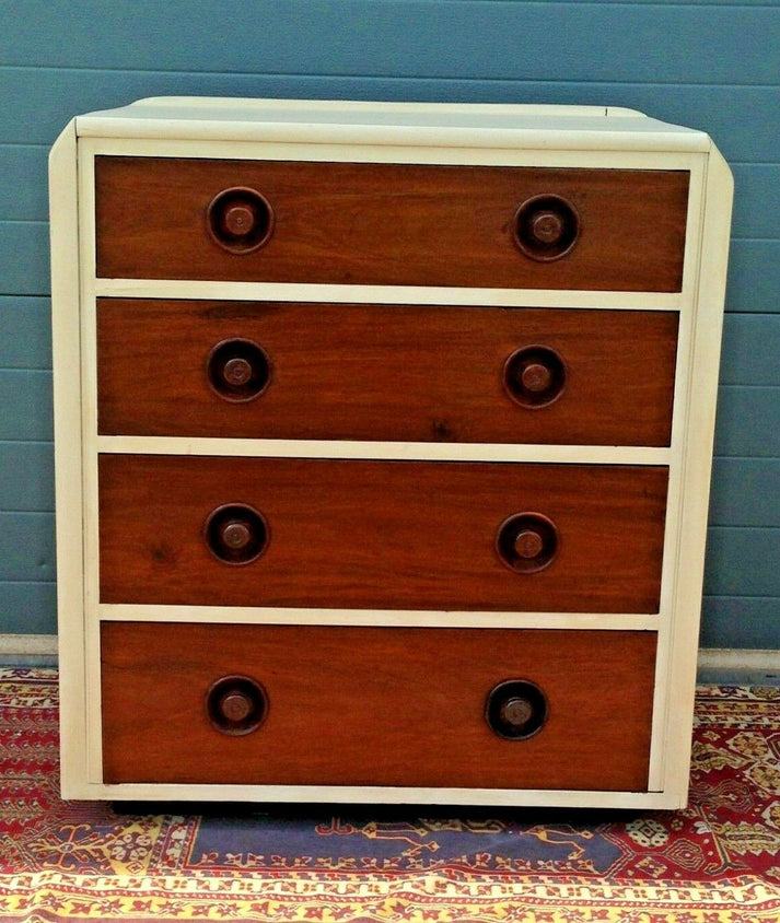 201.....Upcycled Art Deco Style Chest Of Drawers / Art Deco Chest ( SO ...