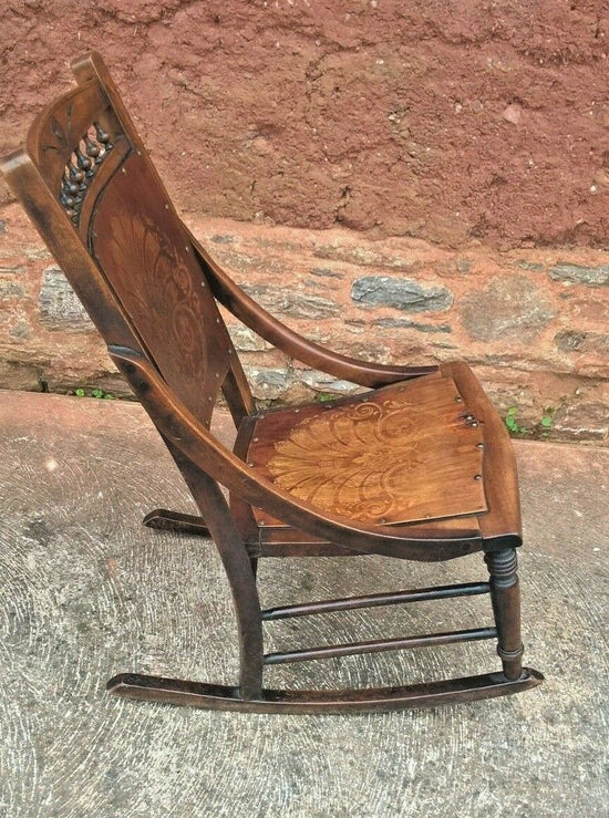 Gorgeous Vintage Rocking Chair / Edwardian Rocker ( sold ) – Ipplepen ...