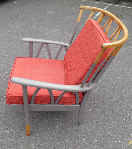 Retro "Ercol" Style Armchair : IPPLEPEN INTERIORS – Ipplepen Interiors