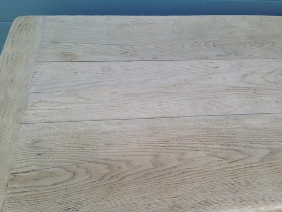 207.....Stunning Vintage Large Oak Top Dining Table / Scrub Top Farmho ...