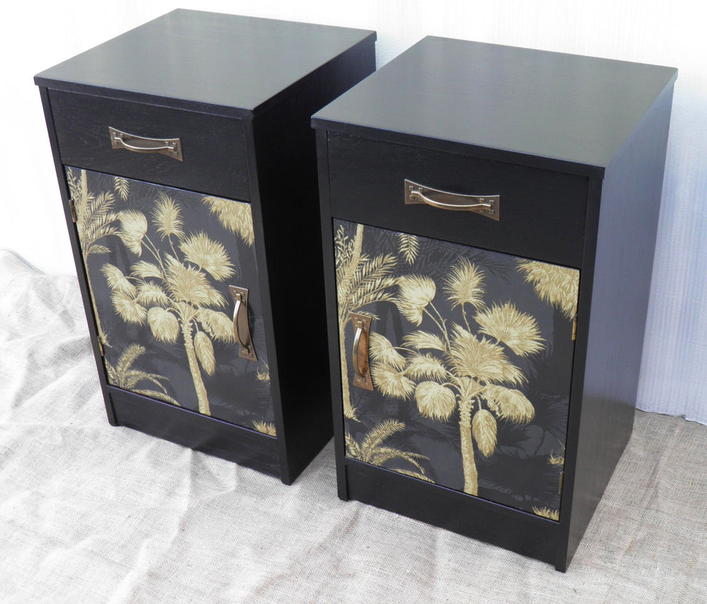 A Pair Of Vintage Retro Bedside Cupboards / Pot Cupboards – Ipplepen ...