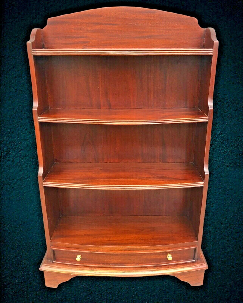 030.....Vintage Mahogany "Regency Style" Bookcase With Drawer ...