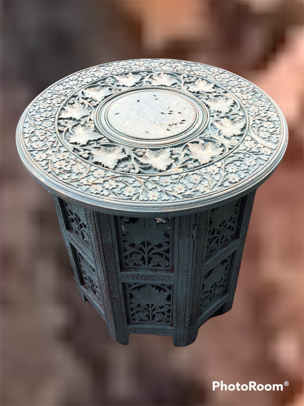 000988.....Gorgeous Small Refinished Carved Indian Table – Ipplepen ...
