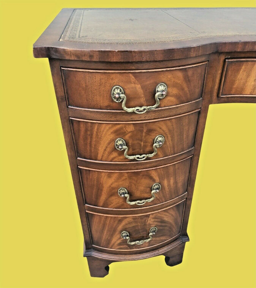 010.....Handsome Mahogany Reprodux Desk - SOLD – Ipplepen Interiors